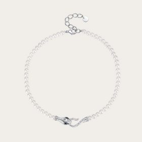 Snake Pearl Necklace for Men | Unique Men's Pearl Necklace